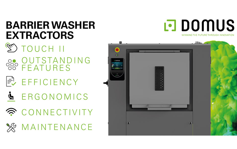 DOMUS presents the new DHB barrier washers with TOUCH II