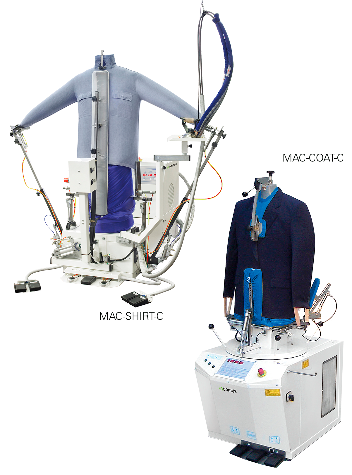 Form finishers and topper for laundries | Domus Laundry